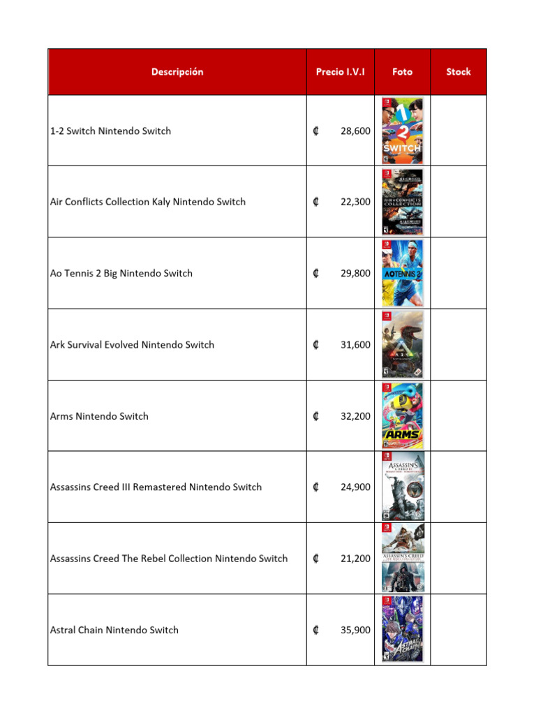 Juegos Nintendo Switch Mayo 2020 | PDF | Nintendo | Mario
