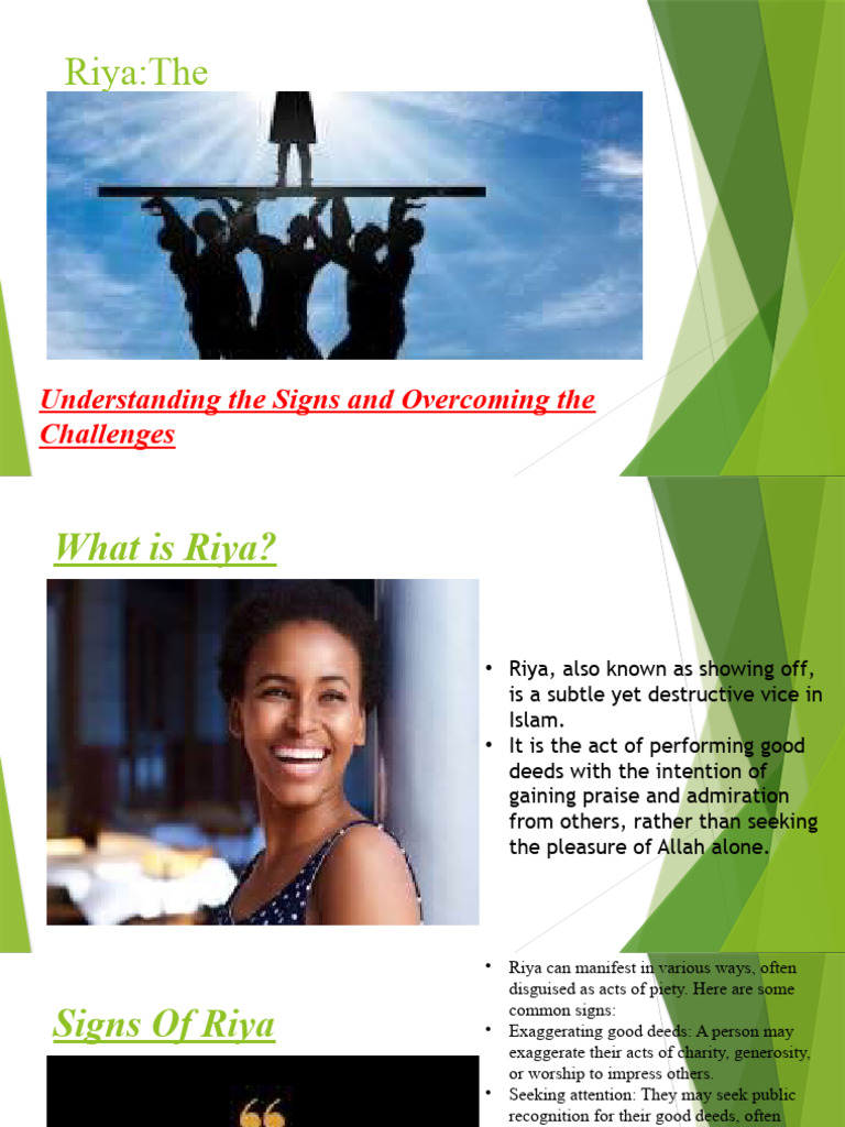 Riya | PDF | Humility | Hadith