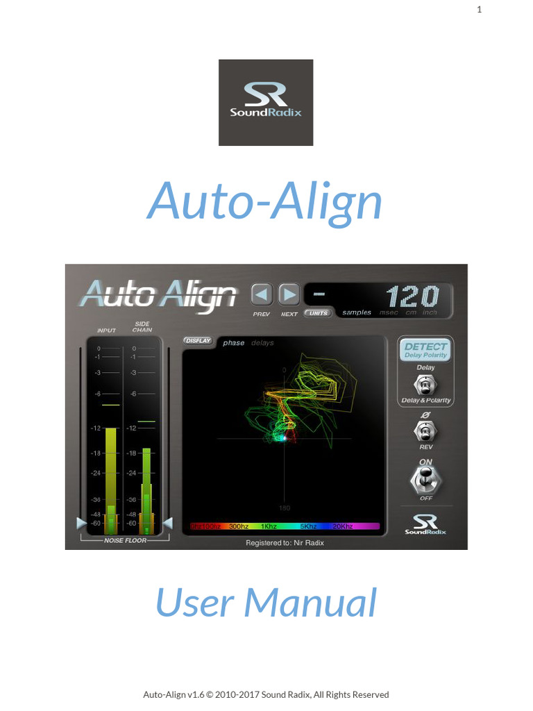 Auto-Align 1.6 User Manual | PDF | Micrófono | Fase (ondas)