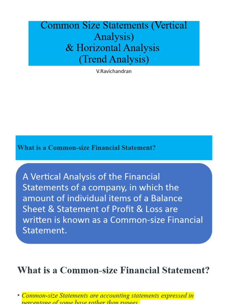 Common Size Statements | PDF | Balance Sheet | Income Statement