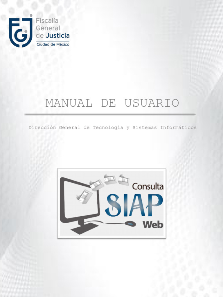 Manual de Usuario del Sistema SIAP | PDF | Archivo de computadora ...