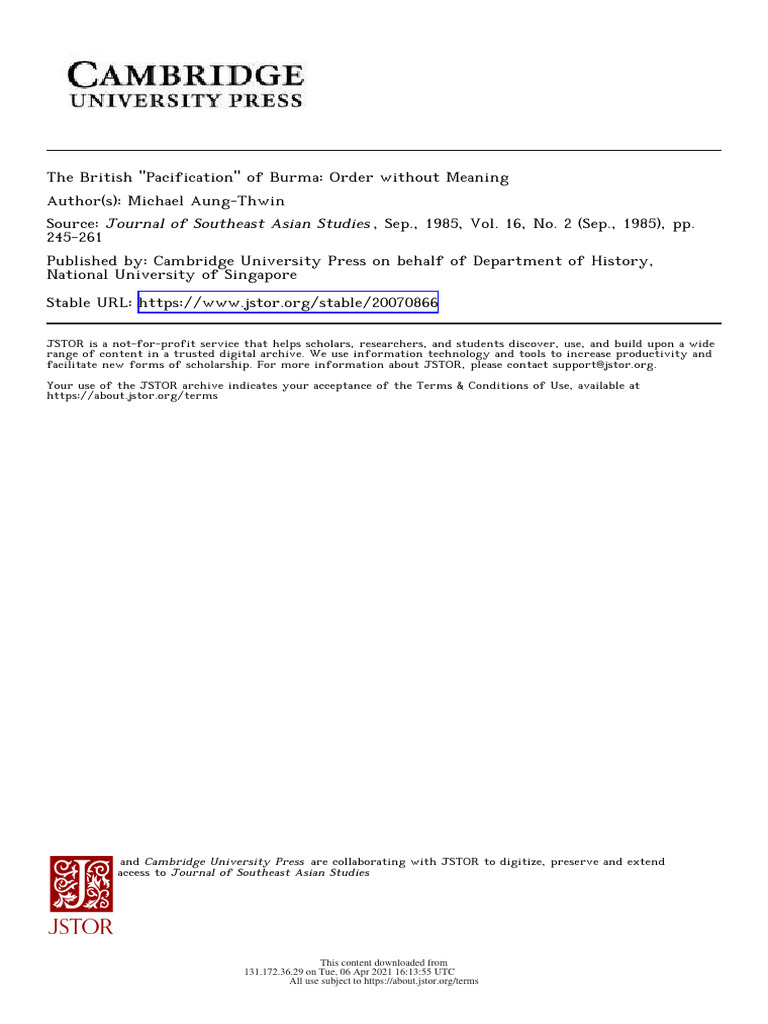 British Burma | PDF | Myanmar