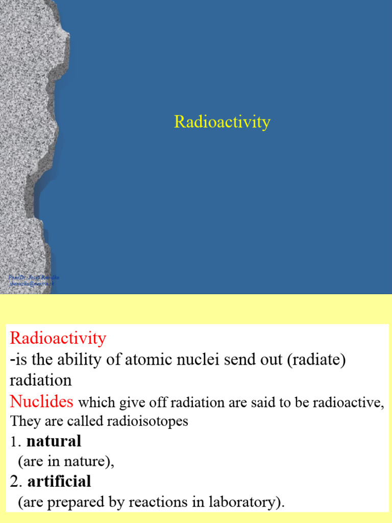 Understanding Radioactivity and Decay Types | PDF | Radioactive Decay ...