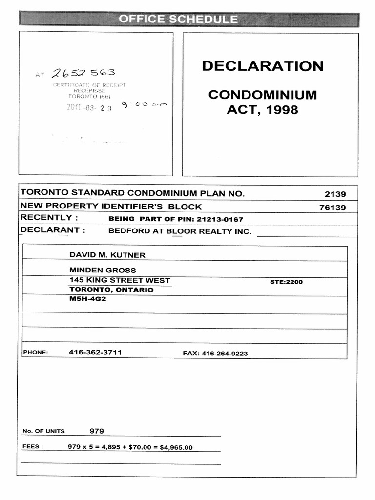 TSCC 2139 Declaration | PDF
