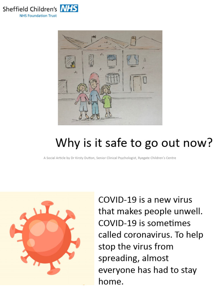 Why Is It Safe To Go Out Now - Social Story For Younger Children | PDF