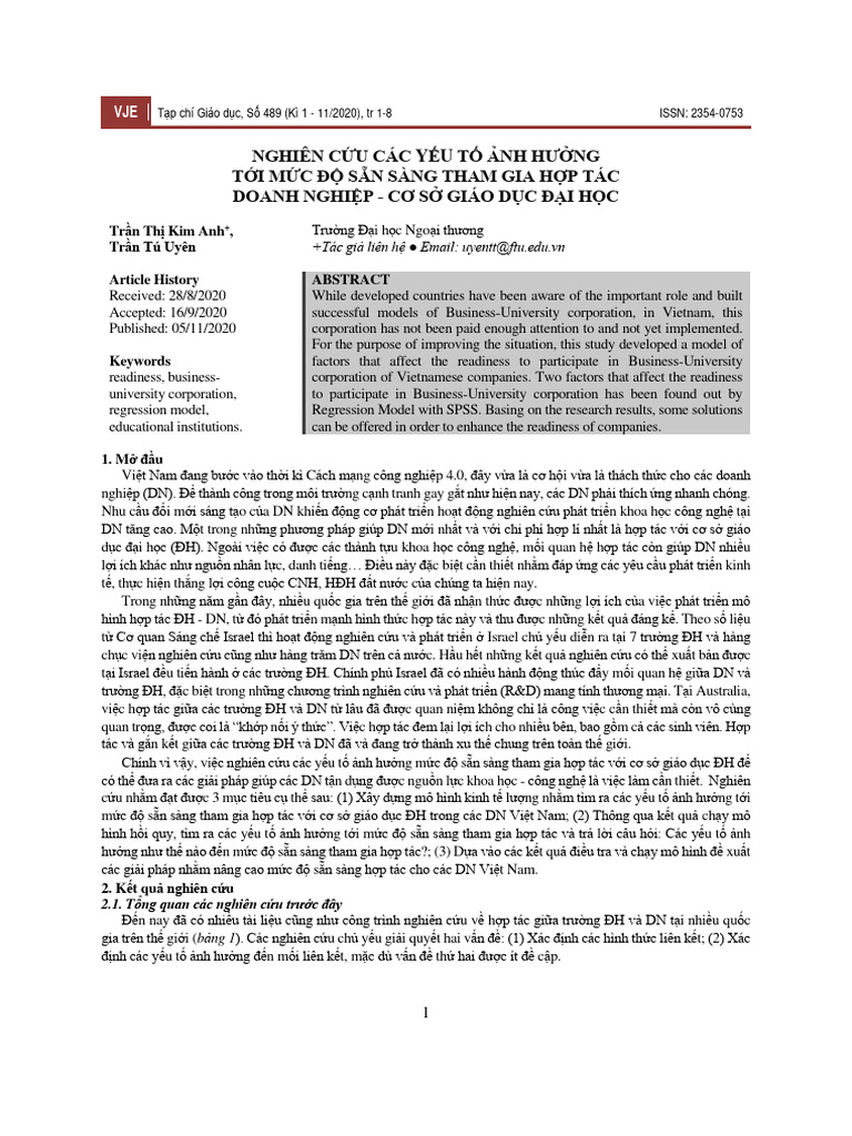 1tran Thi Kim Anh Tran Tu Uyen | PDF