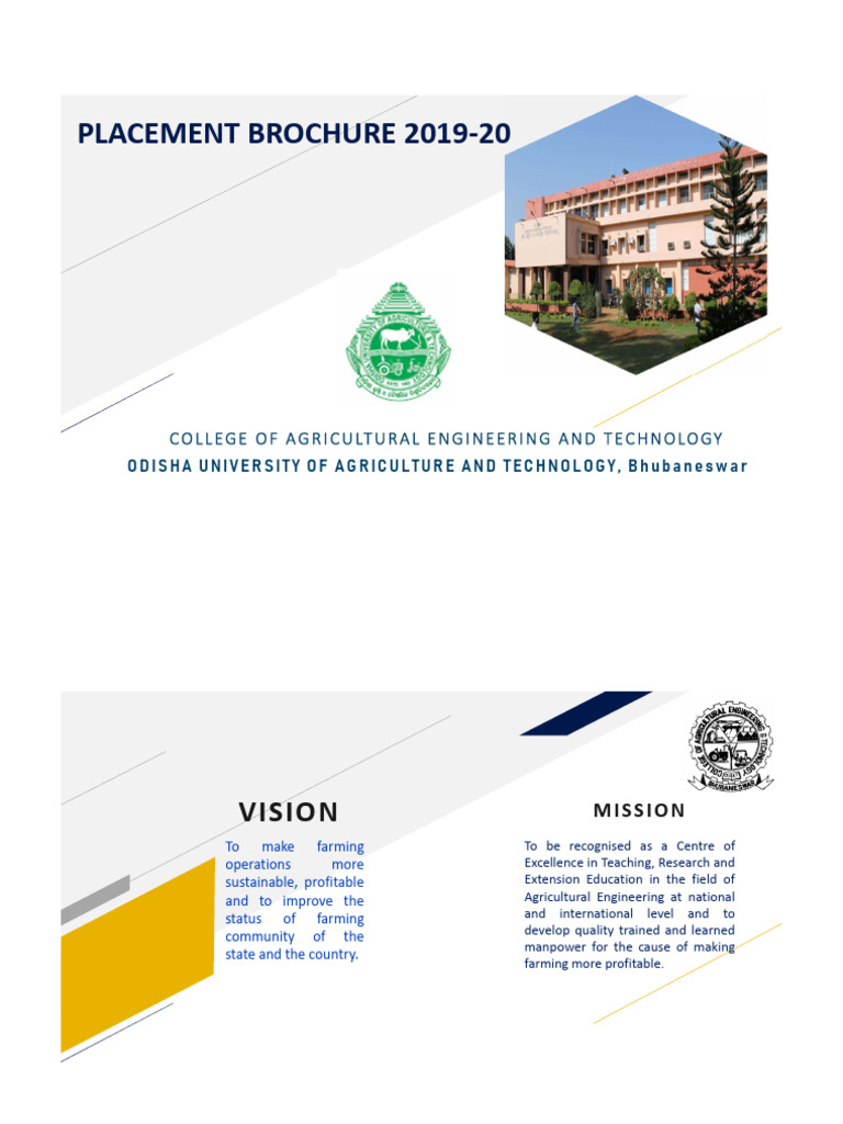 Placement Brochure Caet 2019-20 | PDF | Engineering | Agricultural Machinery