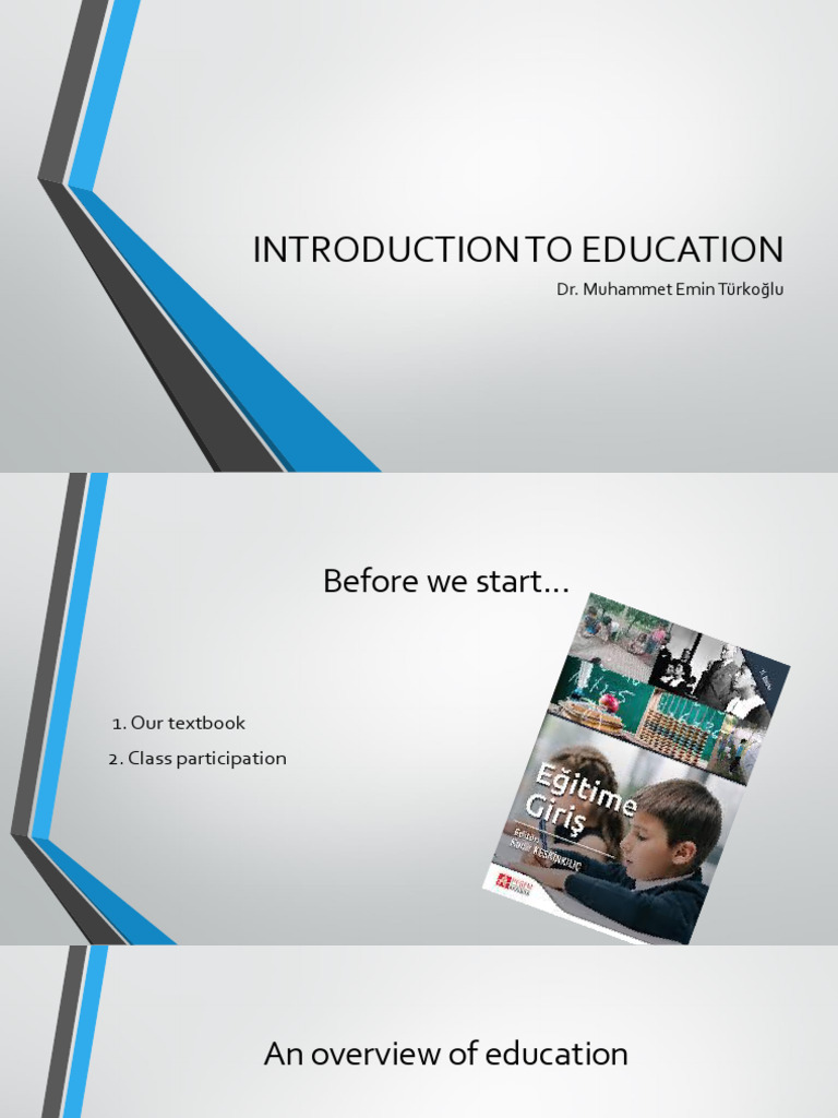 Introduction To Education 1 | Download Free PDF | Concept | Learning