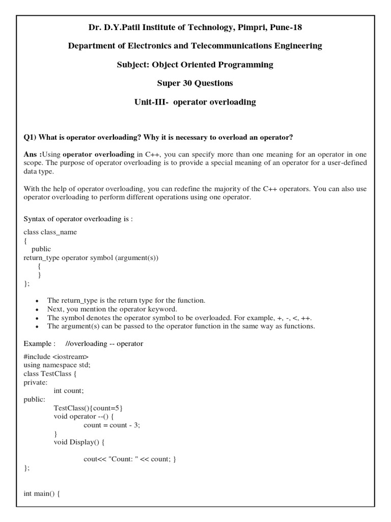 OOP Super 30 | PDF | Inheritance (Object Oriented Programming) | Class (Computer Programming)