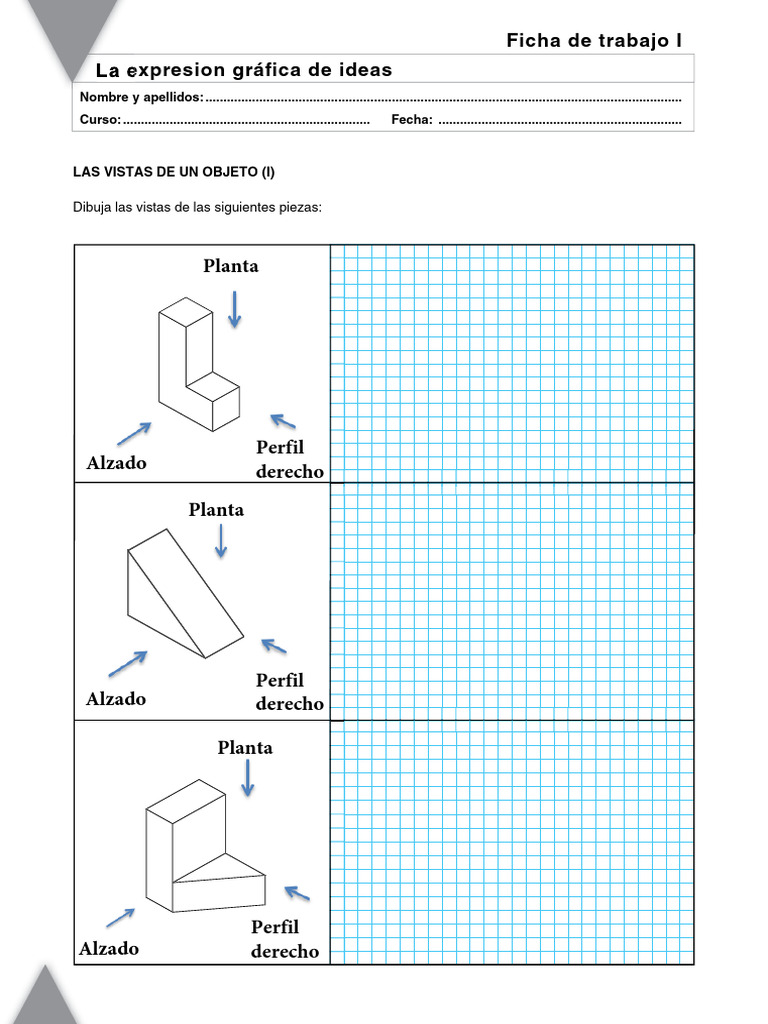 Ejercicios de Vistas Técnicas Resueltas | PDF | Dibujo | Periodismo visual