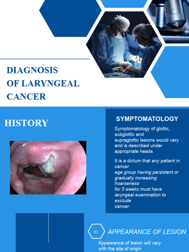 Ent-Diagnosis CA Larynx | PDF | Larynx | Biopsy