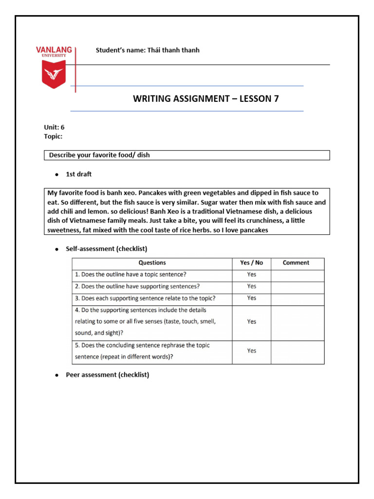 Banh Xeo: My Favorite Vietnamese Dish | PDF