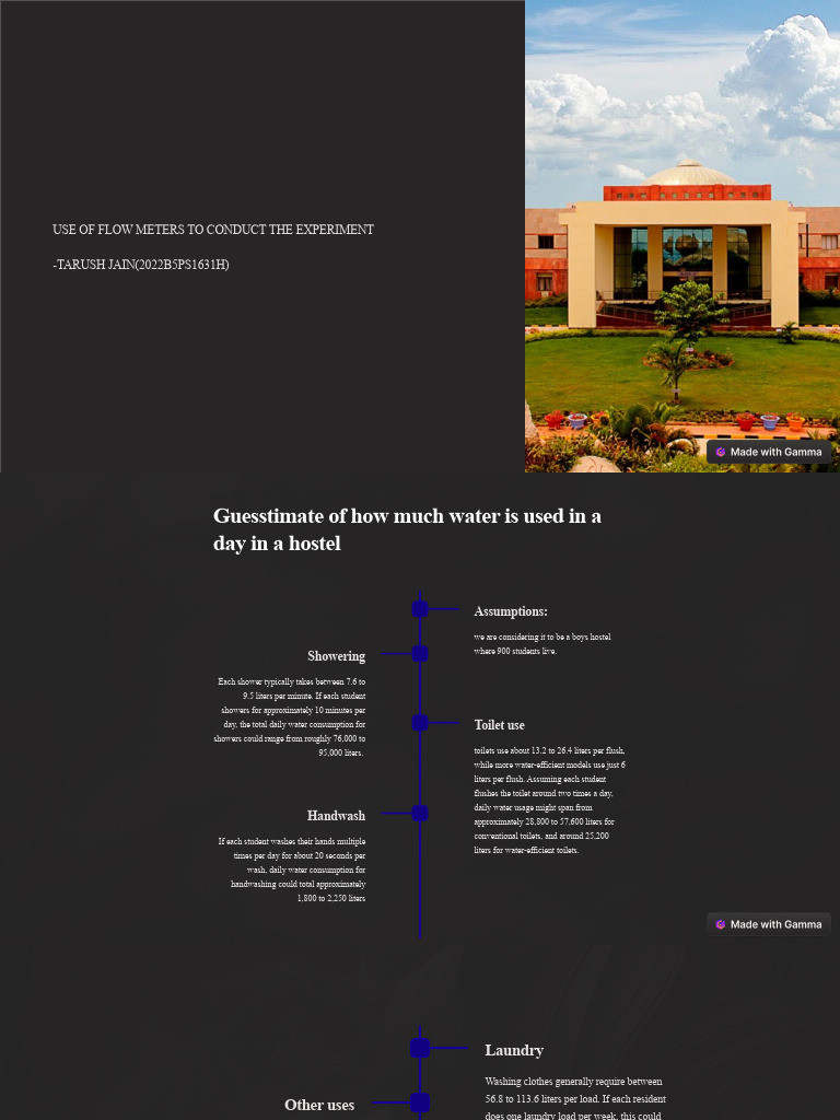 Use of Flow Meters To Conduct The Experiment | PDF | Shower | Toilet