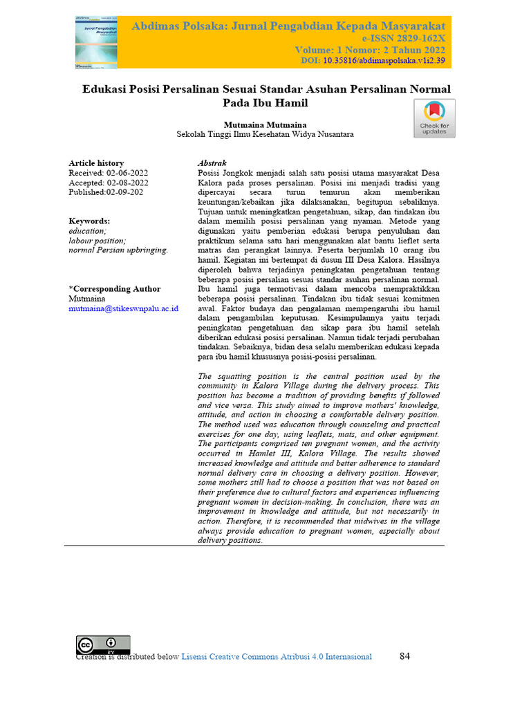 Edukasi Posisi Persalinan | PDF | Karier & Perkembangan | Pengembangan Diri