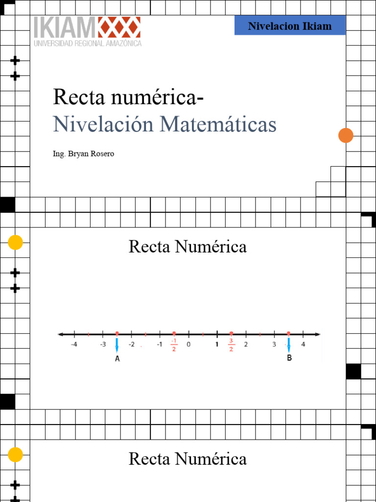 Recta Numerica Nivelacion | PDF | Intervalo (Matemáticas) | infinito