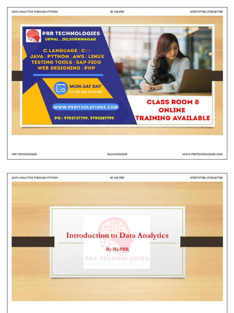 Data Analytics with Python Guide | PDF | Big Data | Methodology