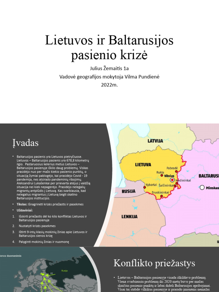 Lietuvos Ir Baltarusijos Pasienio Krizė | PDF