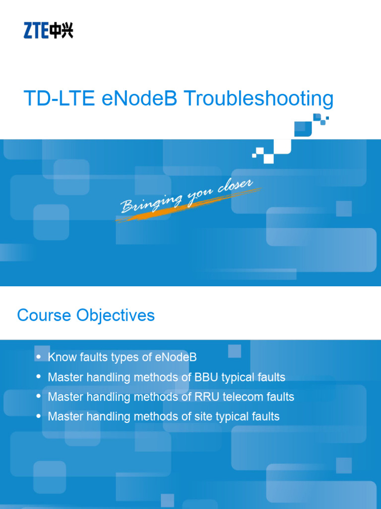 TD-LTE eNodeB Troubleshooting | PDF | Computer Network | Transmission Control Protocol