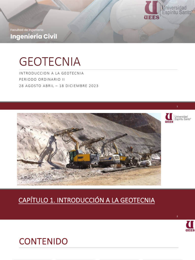 Capítulo 1 Introduccion A La Geotecnia | PDF | Mecánica de suelos ...