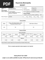 Bapatla Municipality Property Tax Receipt | PDF | Payments | Cheque
