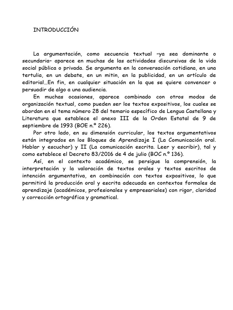 Rita Maza - Introducción y Conclusión Del Tema EL TEXTO ARGUMENTATIVO ...