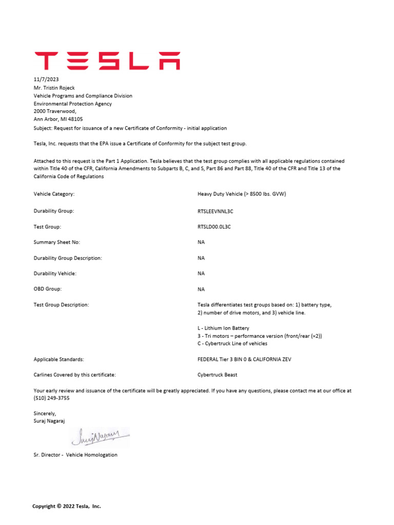 Tesla Cybertruck Application | PDF | Heat Pump | Battery Charger
