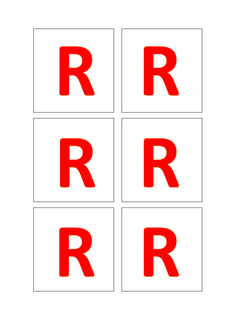 Letra R | PDF