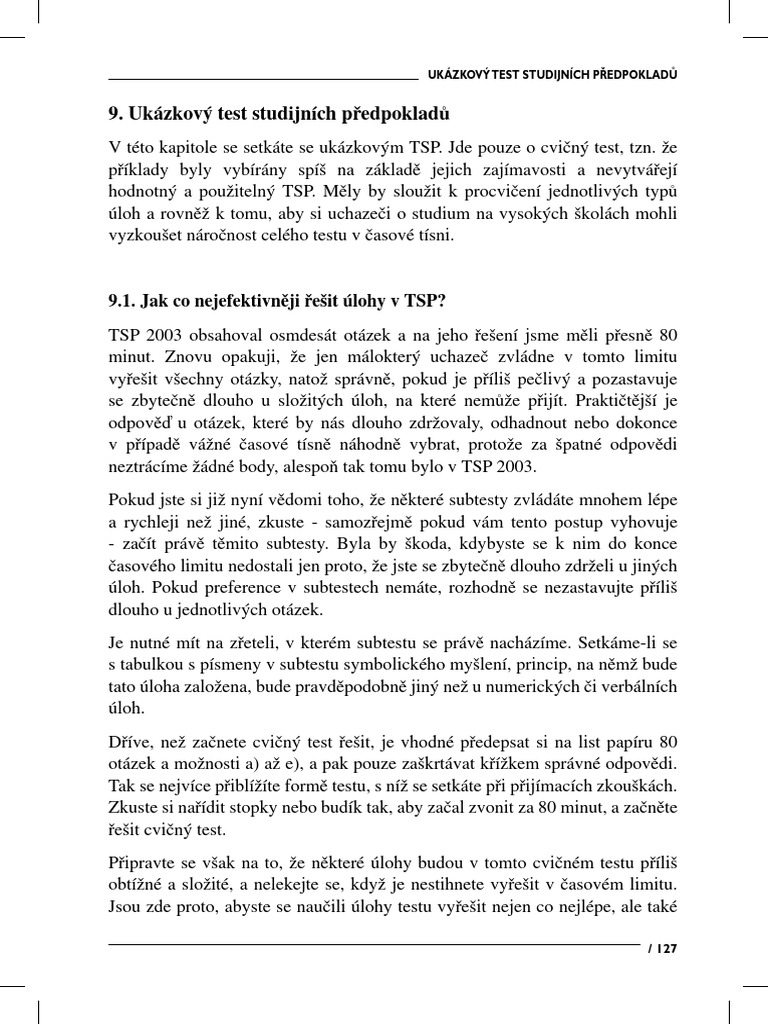Vzorovy Test TSP | PDF