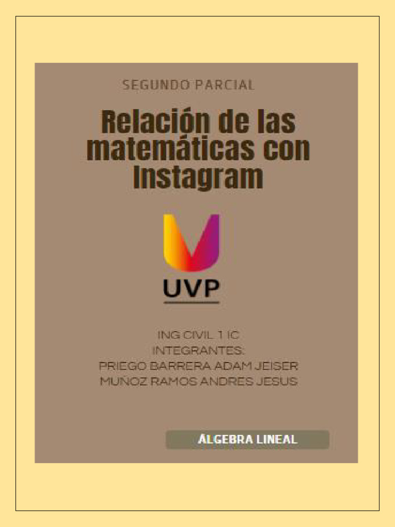 Relación de Las Matemáticas Con Instagram | PDF | Algoritmos | Píxel
