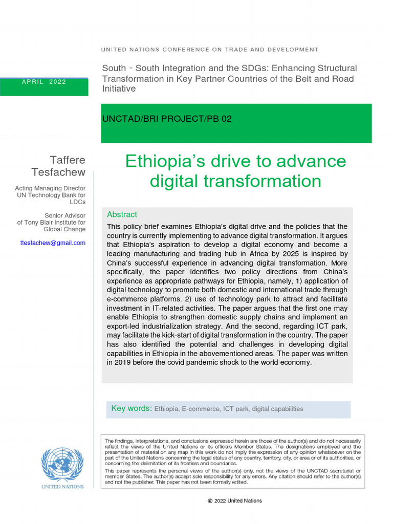 Digital Transformation Ethiopia 1692617154 | PDF | E Commerce ...