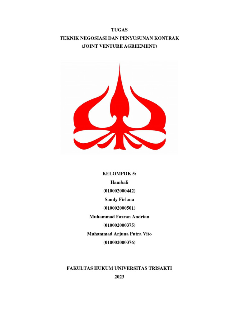 Perjanjian Joint Venture PT Akena | PDF | Pengelolaan Keuangan & Uang | Hukum