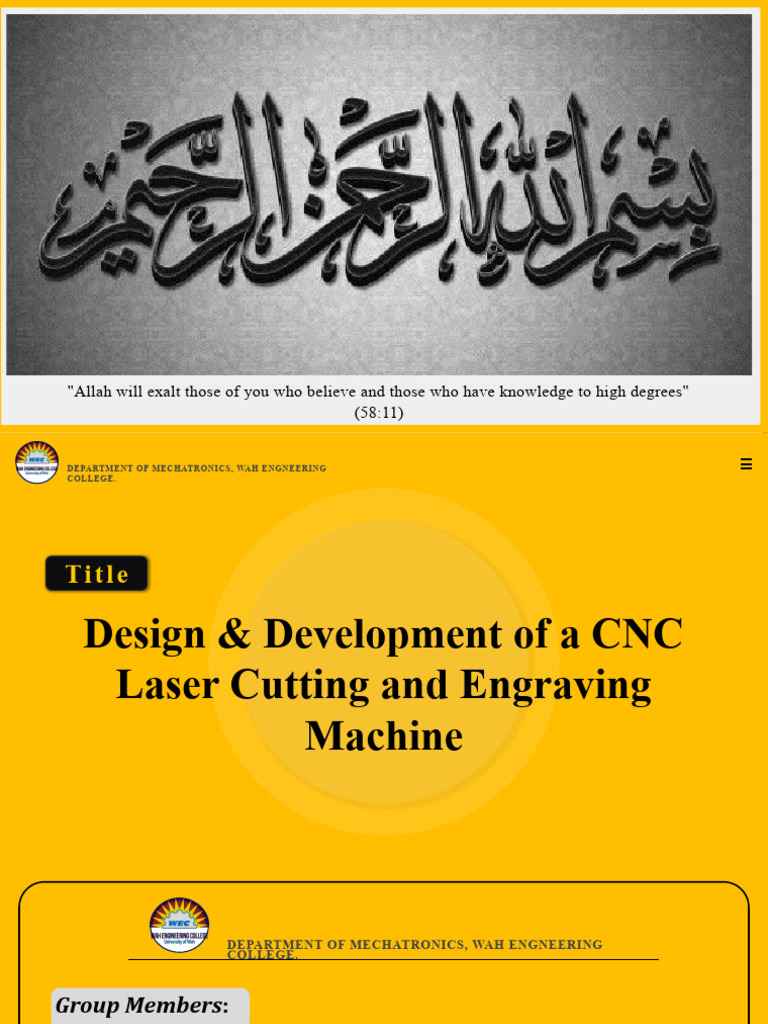 Semester Project Presentation-Sample | PDF | Numerical Control | Laser