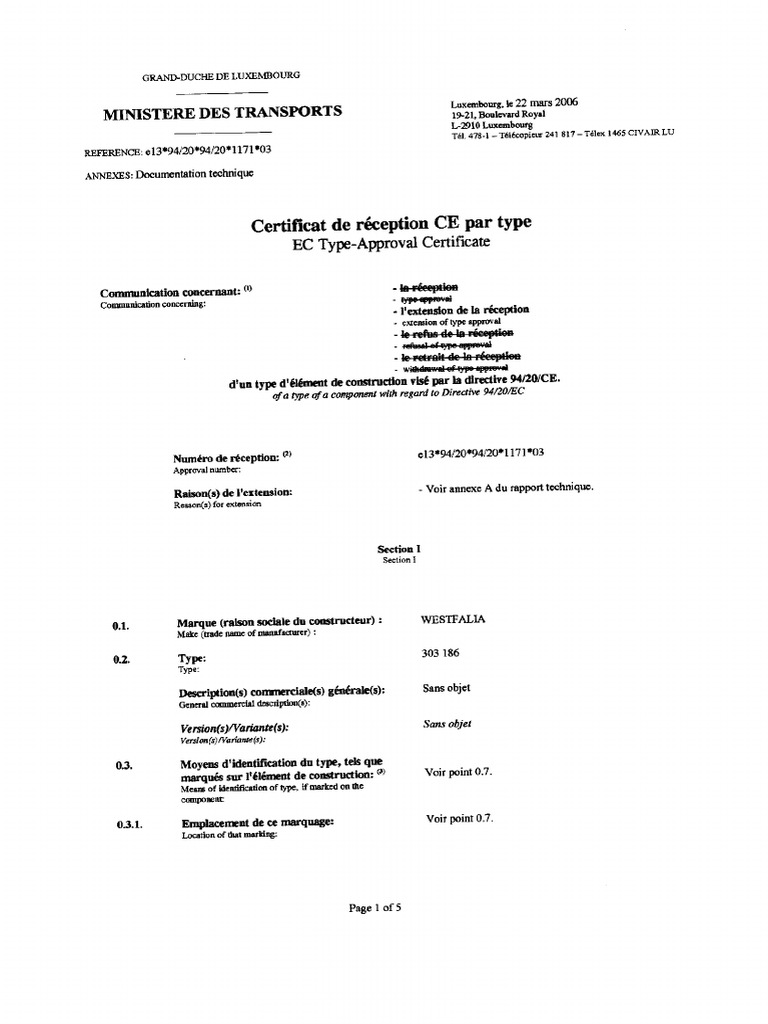 Homologacija BMW Kluke | PDF