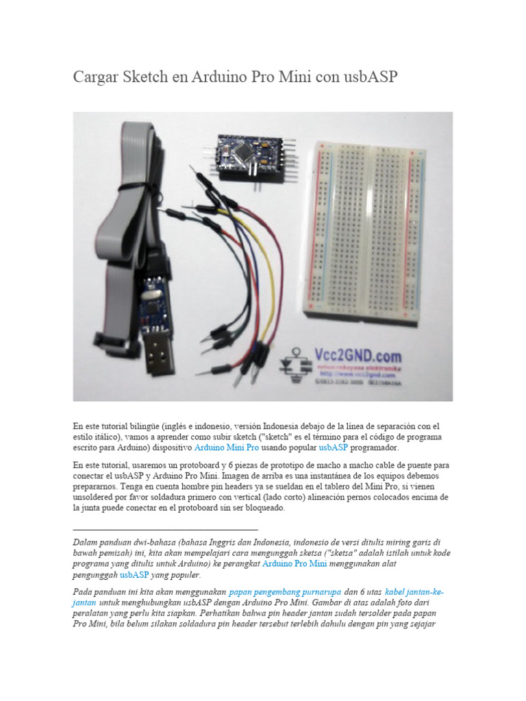 Cargar Sketch | PDF | Arduino | USB