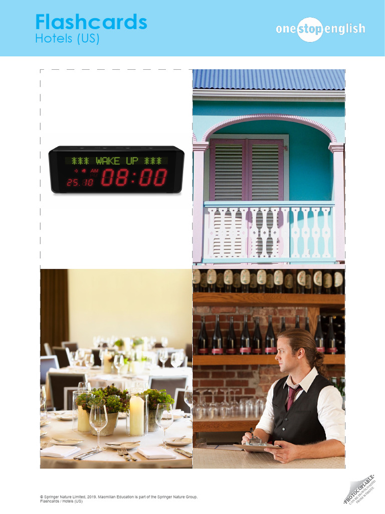 Flashcards Hotels-US | PDF | Publishing Companies | Publishing ...