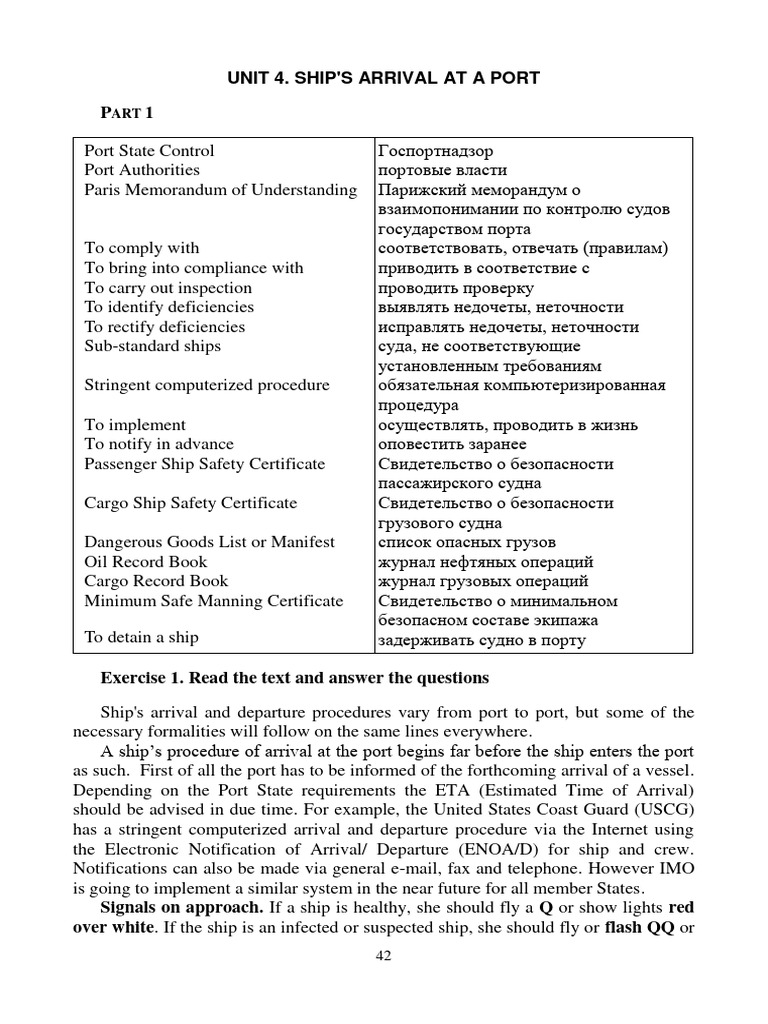 Port State Control Procedures Overview | PDF | Customs | Ships