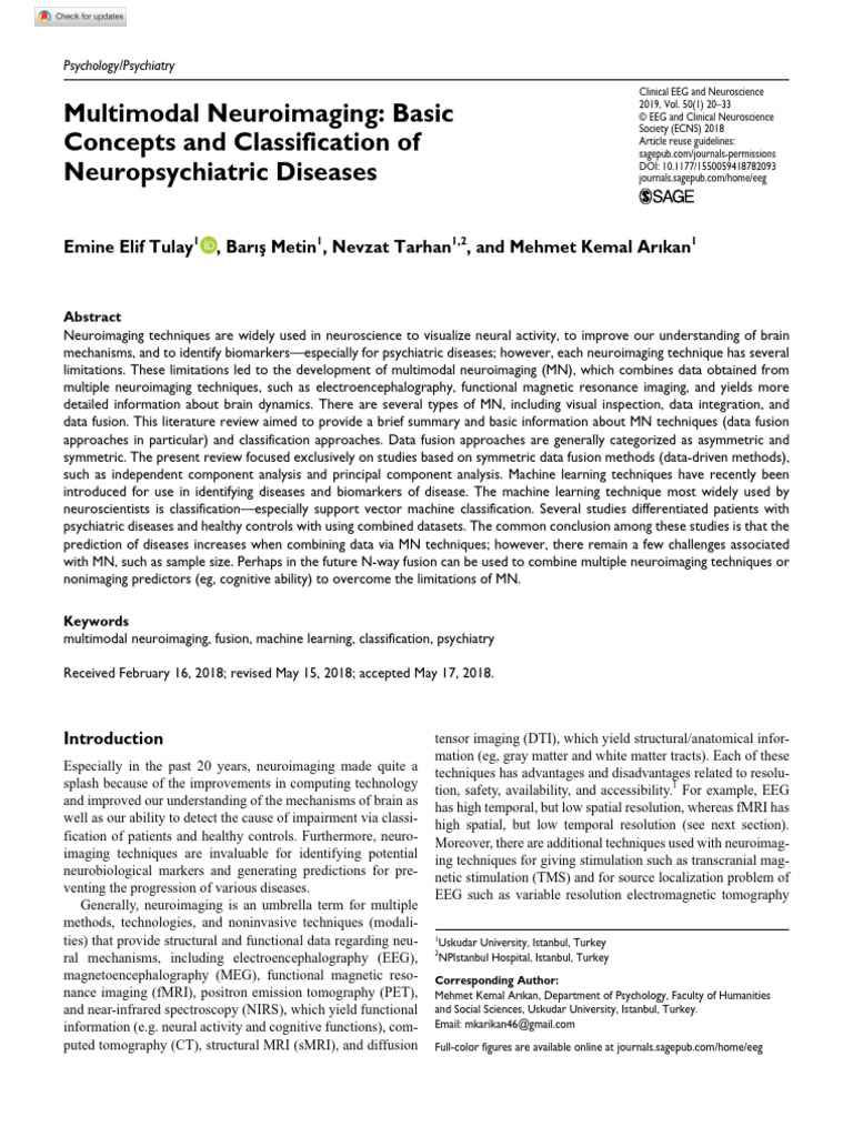 Multimodal Neuroimaging Basic | PDF | Neuroimaging | Electroencephalography