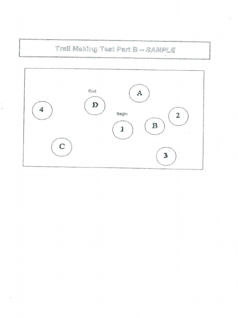 Trail Making Test B | PDF