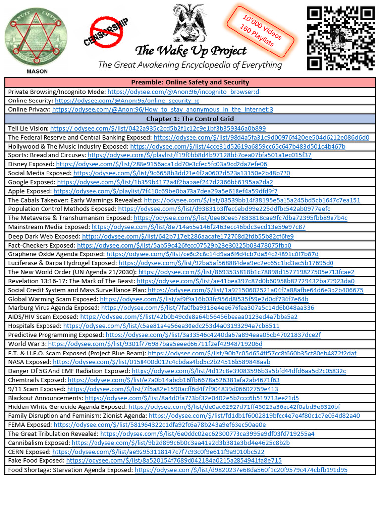 The Great Awakening Encyclopedia of Everything | PDF