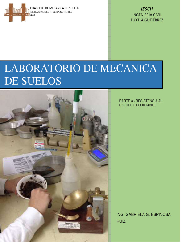 Laboratorio de Mecanica de Suelos Final | PDF | Mecánica de suelos | Fricción
