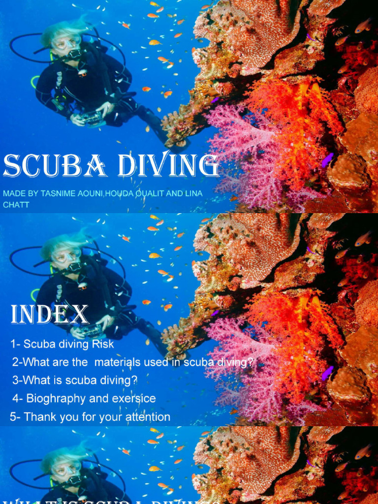 SCUBA Diving Risks and Equipment Guide | PDF