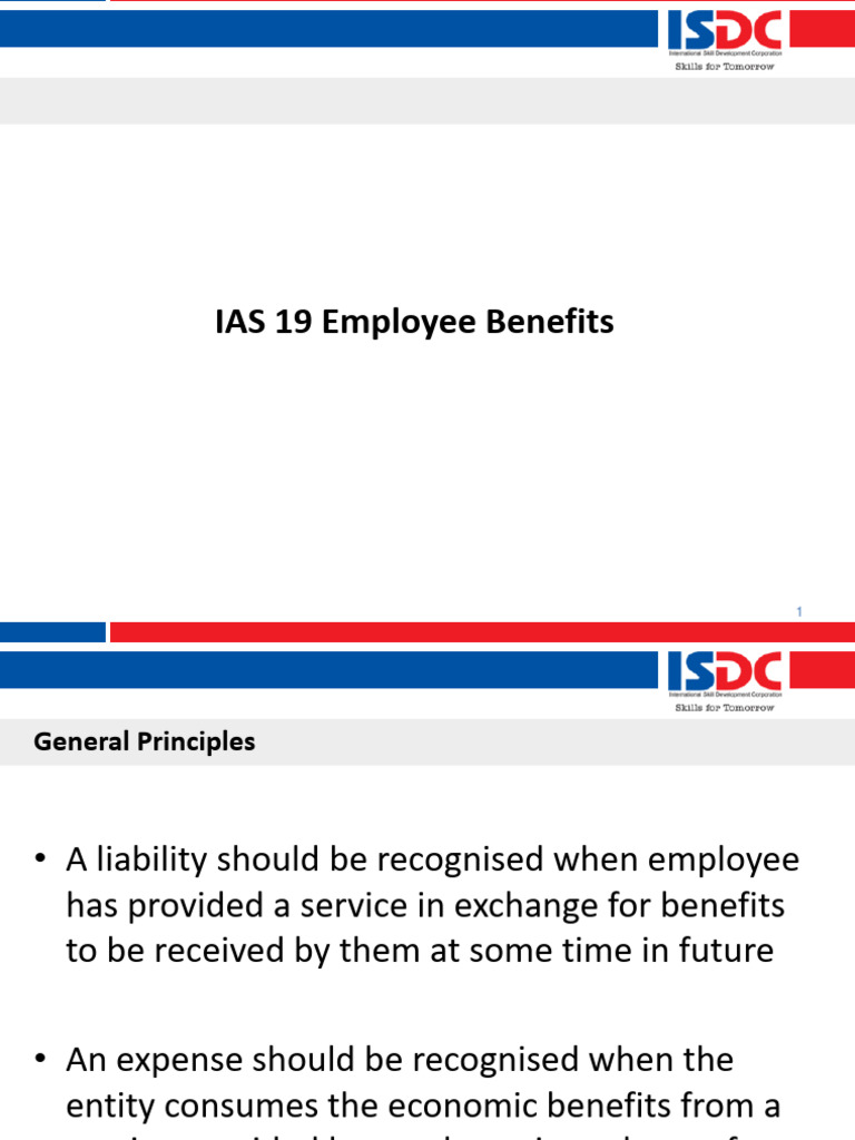 IAS 19 Employee Benefit PDF Pension Defined Benefit Pension Plan