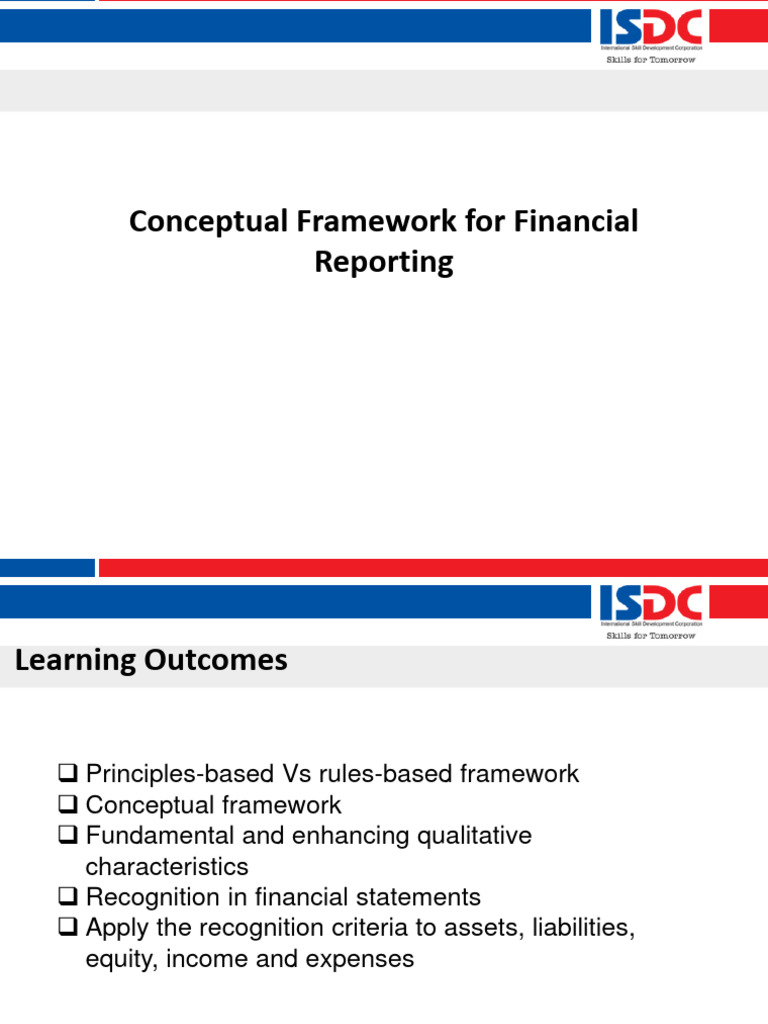 Conceptual Framework Updated Pdf Financial Statement