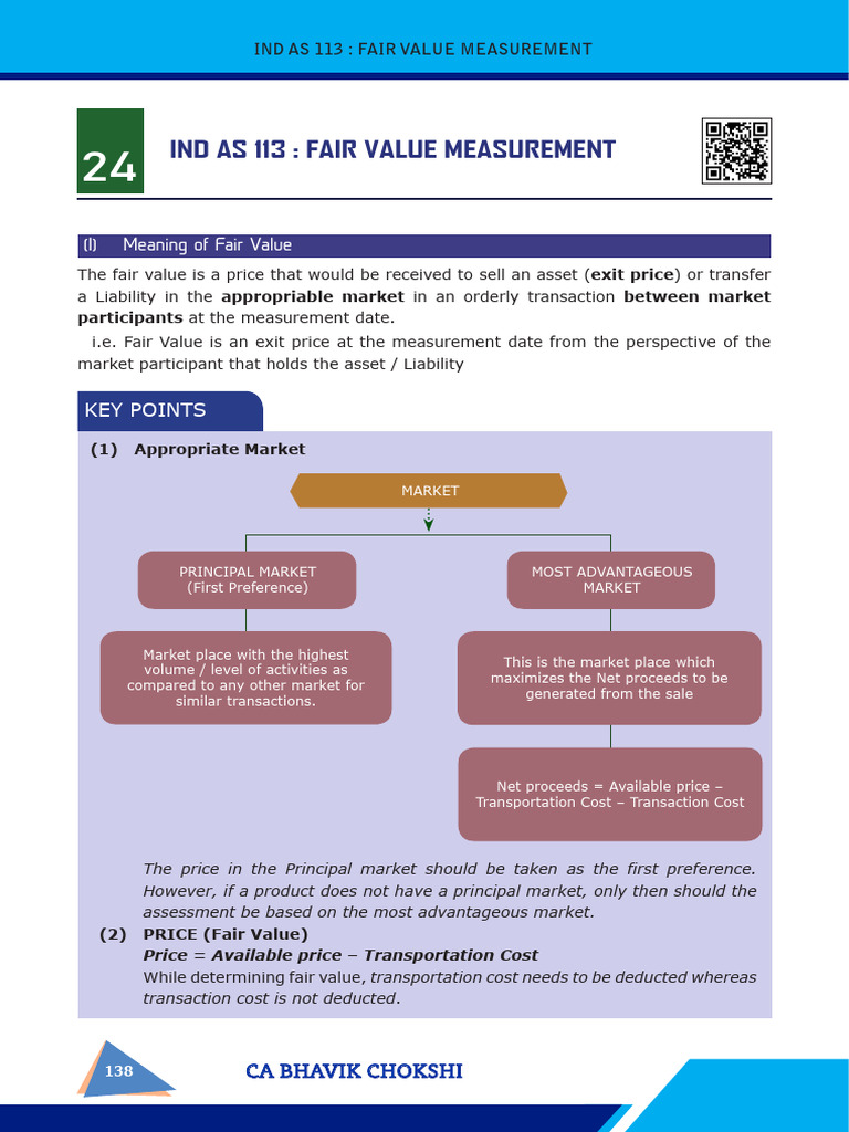 IND AS 113 Theory | PDF | Fair Value | Valuation (Finance)