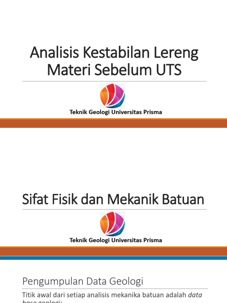 Analisis Kestabilan Lereng-Week3-4 | PDF