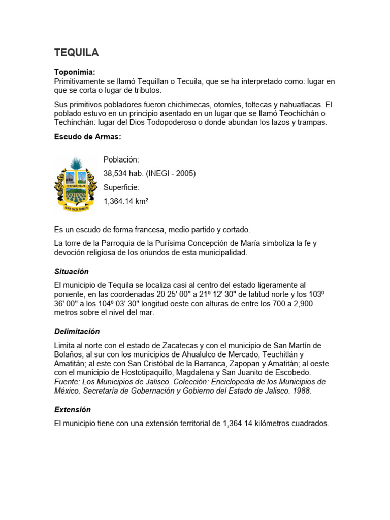 TEQUILA | PDF | Ciencias de la Tierra