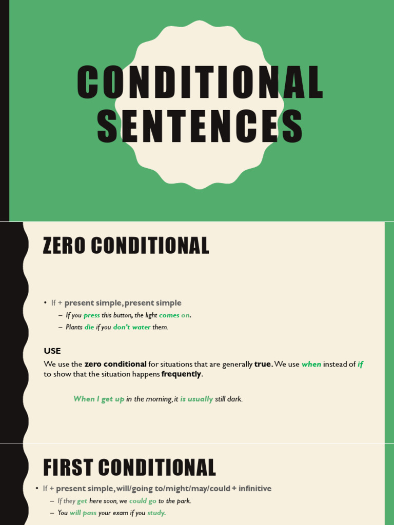 Conditional Sentences | PDF | Grammar | Linguistics