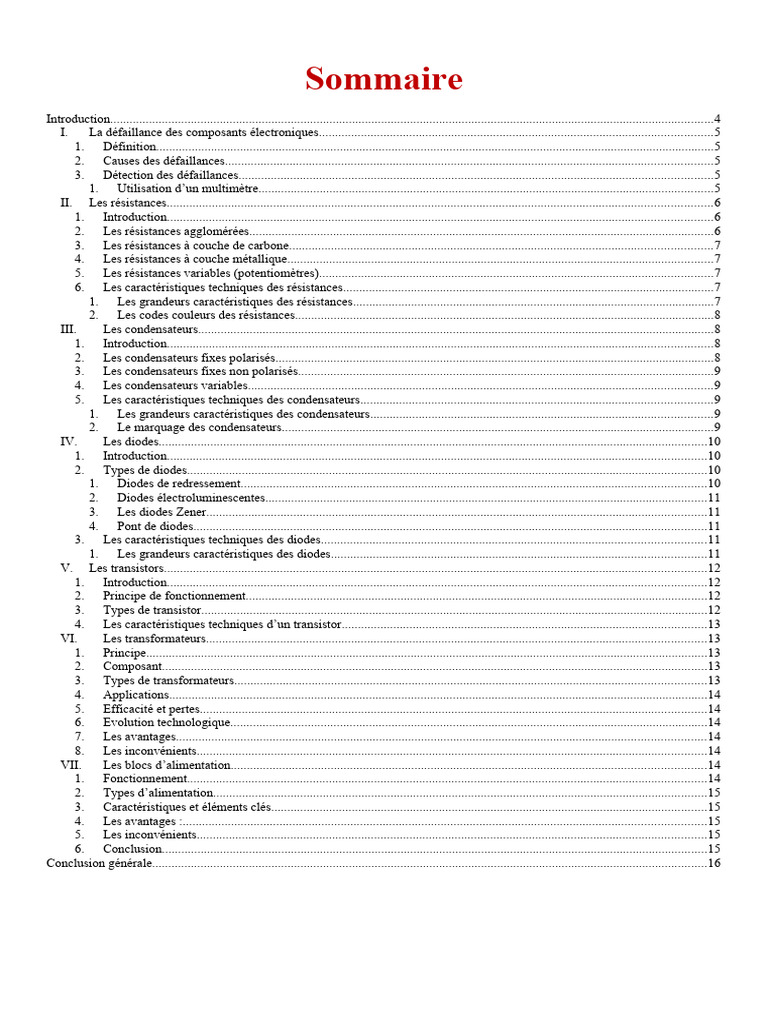 Composants Électronique | PDF | Électronique | Diode