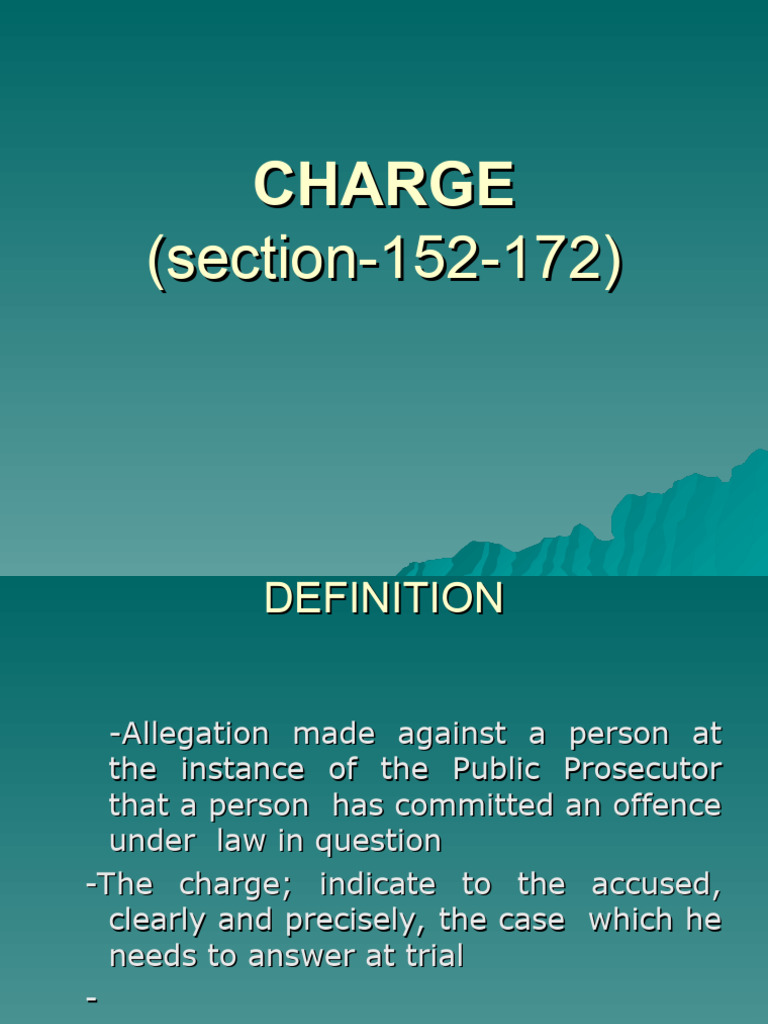 CHARGE | PDF | Prosecutor | Crimes