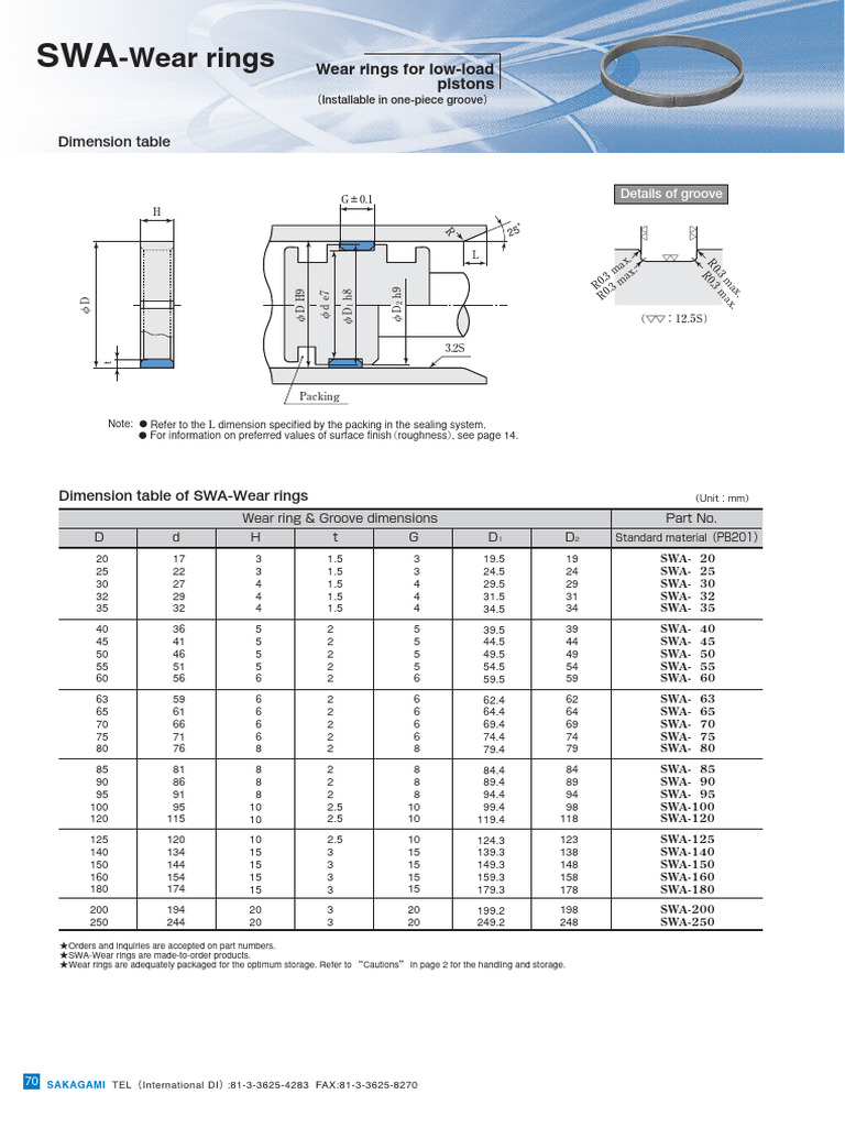 Swa - Wear Ring | PDF | Mechanical Engineering | Applied And Interdisciplinary Physics